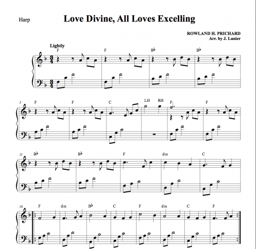 Love Divine, All Loves Excelling for Harp | Janet Lanier Love Divine, All Loves Excelling for Harp | Janet Lanier